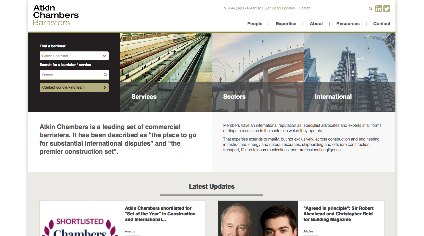 Top 50 Barristers' Chambers Websites 2018 - Tela - Digital Agency